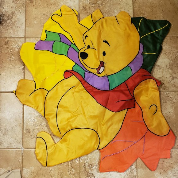 Disney | Accents | Disney Winnie The Pooh Large House Garden Nylon Flag ...